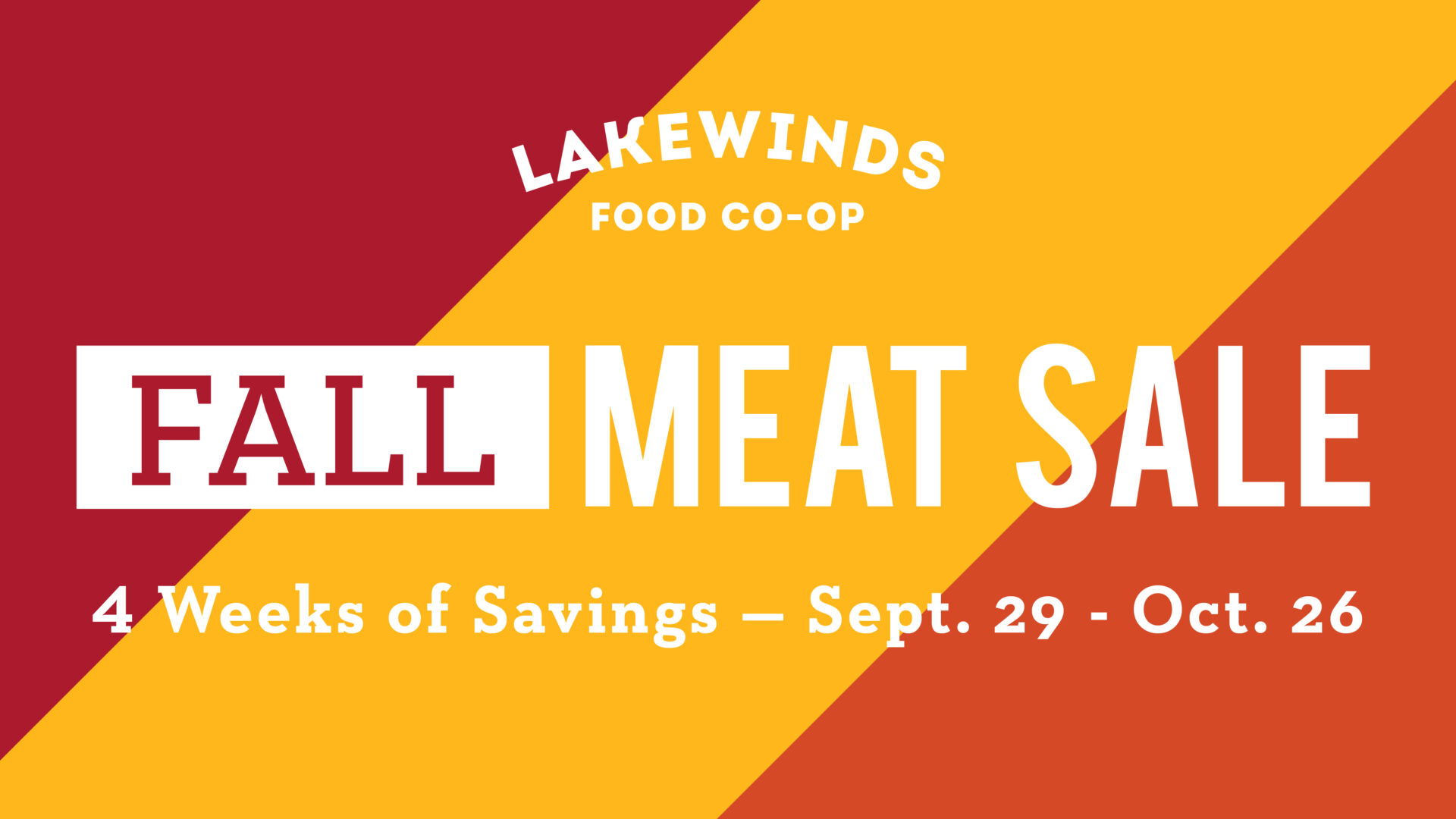 Fall Meat Sale - Lakewinds Food Co-op